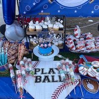 Baseball Candy Kabobs Party Favors Treat Boxes Sweet Sour Candy Candy ...