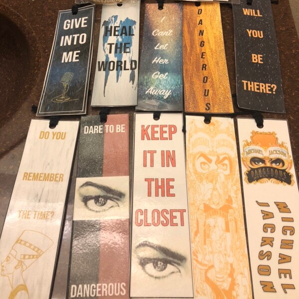 Michael Jackson Dangerous Album Inspired Bookmarks - Etsy
