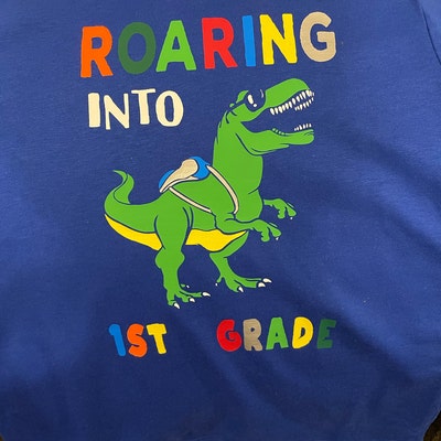 Roaring Into 1st Grade Svg, First Grade Dinosaur Svg, Back to School ...