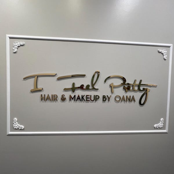 Business Logo Sign, Lit Sign, Push Through Cabinet Signs, 3D Metal Sign ...