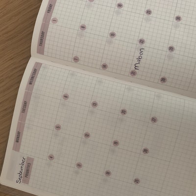 Days of the Month color Date Stickers Bullet Journal Stickers Planner ...