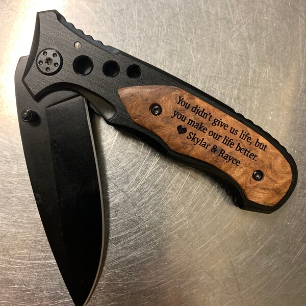 Stepfather of the Bride Knife Gift From Groom - Step Father Wedding ...