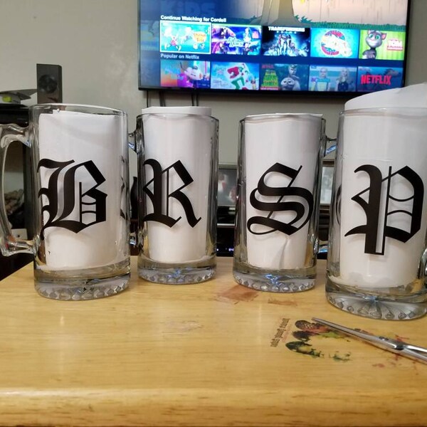 Old English Letter R Initial Vinyl Decal Sticker Diploma Font - Etsy