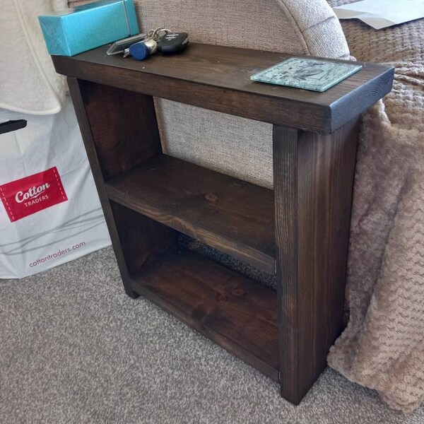Solid Wood Double Shelf Sofa Table Narrow Side Table - Various Sizes ...