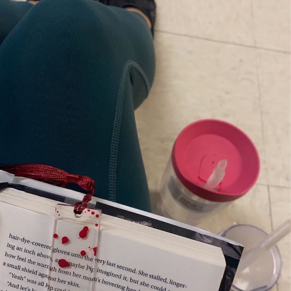 Blood Splatter Bookmark , Horror Bookmarks, Resin Bookmarks, Bloody ...