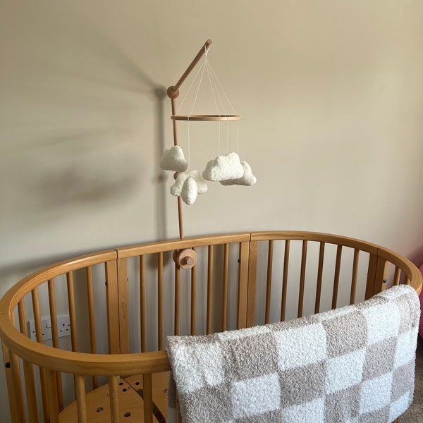Boucle Mobile Handmade Baby Mobile Clouds Mobile Baby Nursery ...
