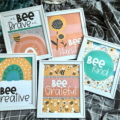 Honey Bee Classroom Posters, Easy and Modern Classroom Decorations ...