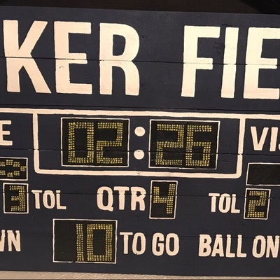 Football Scoreboard All Sizes Personalized Sports-themed Room & Nursery ...