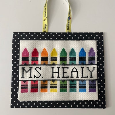 Custom Teacher Cross Stitch Pattern PLEASE READ DESCRIPTION - Etsy