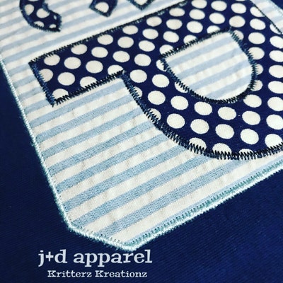 Machine Embroidery Design Applique Block Monogram Applique Alphabet ...