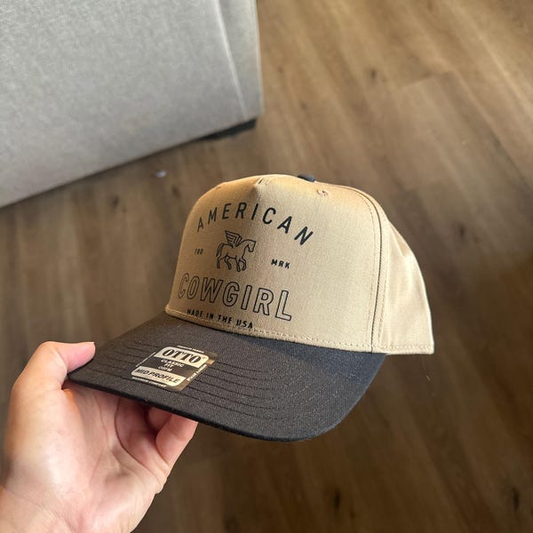 American Cowgirl Hat, Women’s Baseball Hat, American Cowgirl Baseball ...