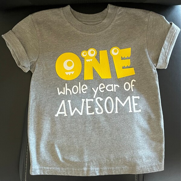 One Whole Year of Awesome Svg - First Birthday Svg and Png Only - 1st ...