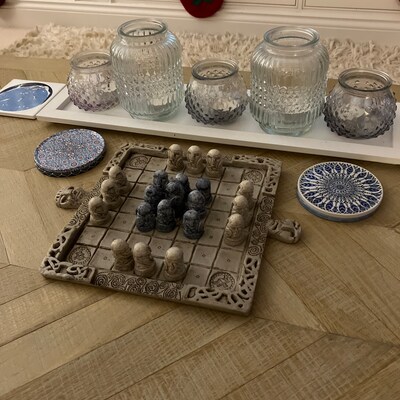 Celtic Chess Set aka. Fidchell - Etsy