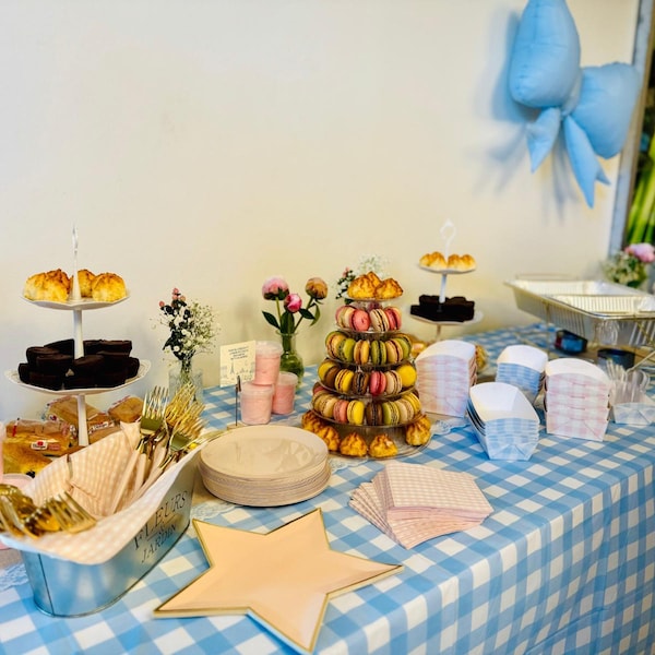 Pink Gingham Cookie Boxes | Pack of 5 | Cookie Boxes | Pastry Boxes ...