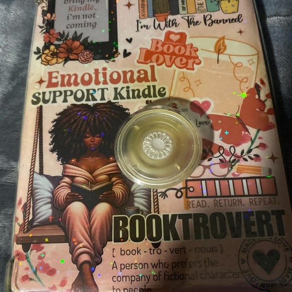 Kindle Insert Kindle Srickers Black Girl E-reader Holographic Insert ...