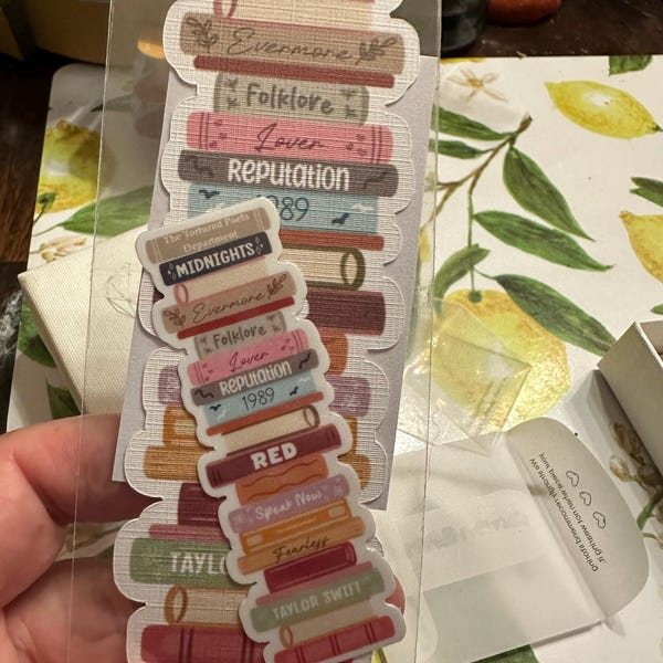 Cozy Readers Book Club Linen Bookmark Bookmark Voucher Coupon Style ...