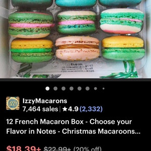 Moon Phases French Macarons 6 12 or 24 Choose Flavors | Etsy