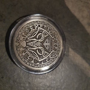 FENRIR Coin, FENRIR Pendant, FENRIR Keychain, Fenrir Pin Badge 33 Mm, 1 ...