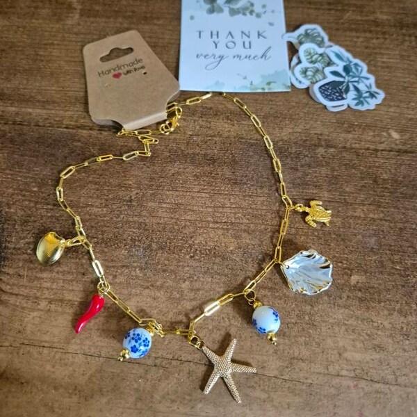 Small Beachy Mystery Jewellery Pack, All Handmade Items, Bracelet ...