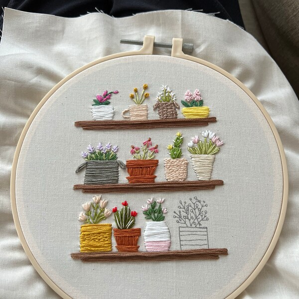 The Flower Shop Embroidery Pattern - Instant Digital Download - PDF ...
