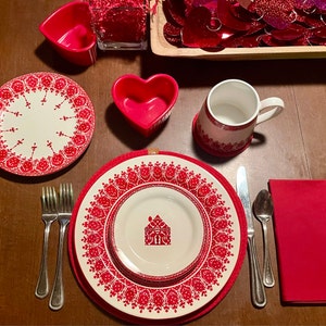 Colorful Round Placemats Set of 4, Handmade Braided Dining Mat in Lilac ...