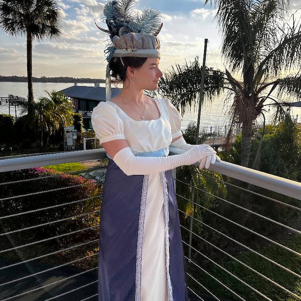 Matte Satin Regency Gown - Etsy