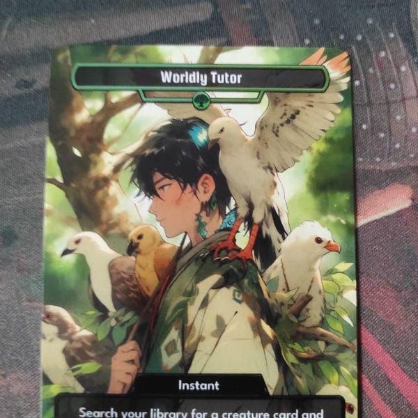 Worldly Tutor #2 - Custom Card *anime* Alter Art Full Art - Etsy