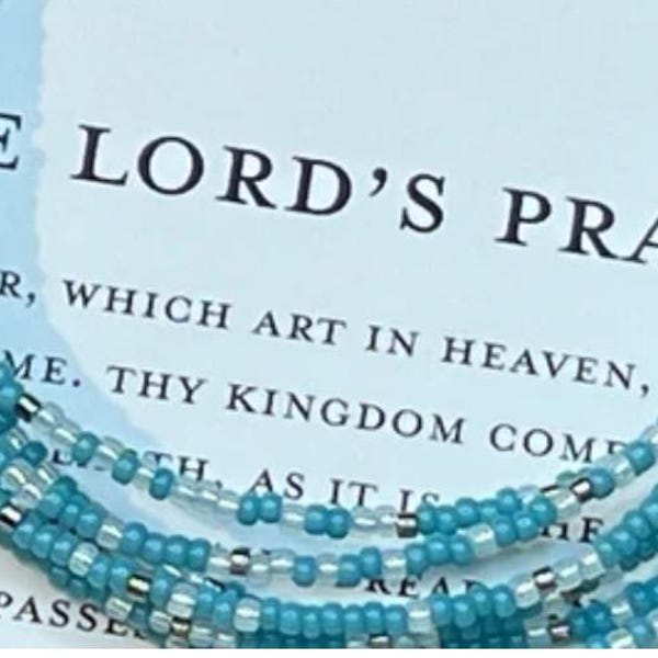 The Lords Prayer Morse Code Multi-wrap Bracelet/necklace - Etsy