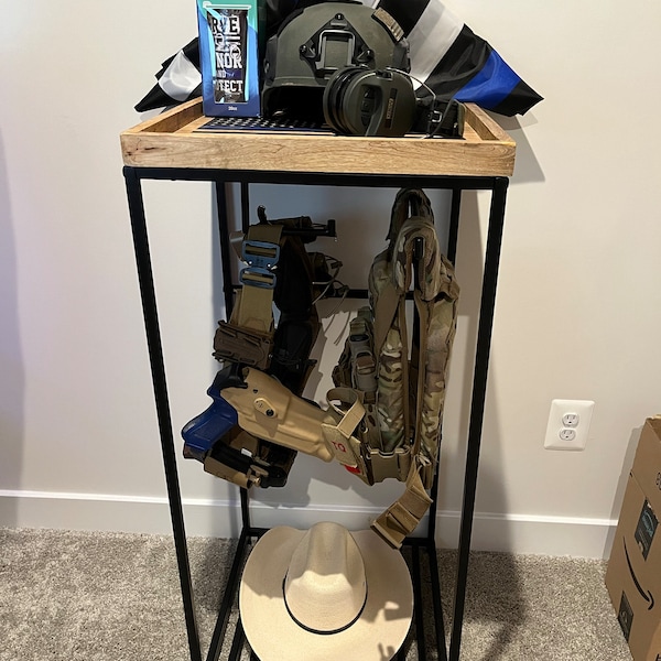 Guard the Line Police Gear Wall Rack With Quick Access Safe - Etsy