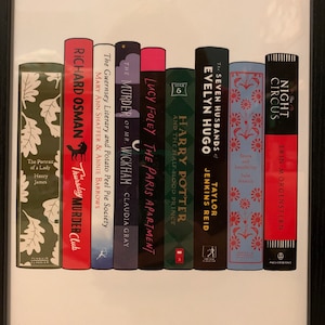 Custom Book Spine Art Booktok Book Poster DIGITAL DOWNLOAD Book Stack ...