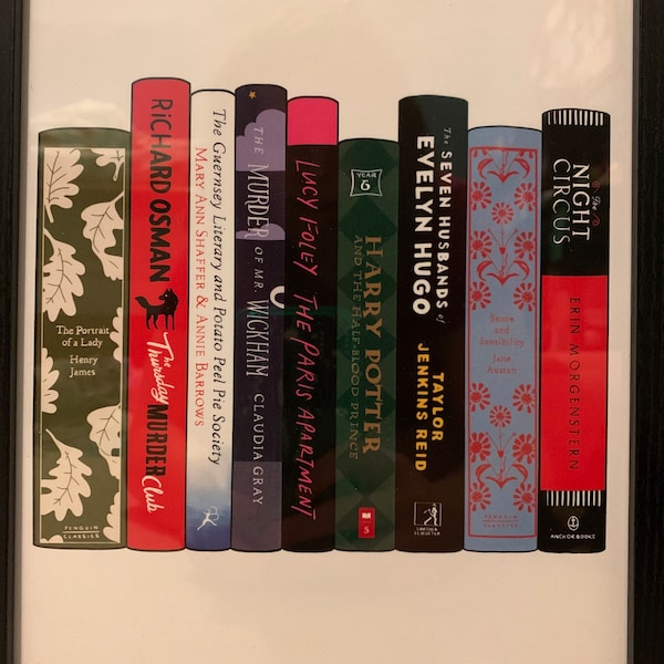 Custom Book Spine Art Booktok Book Poster DIGITAL DOWNLOAD Book Stack ...