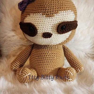 E-book Crochet Pattern Amigurumi Sloth Juliet PDF english - Etsy