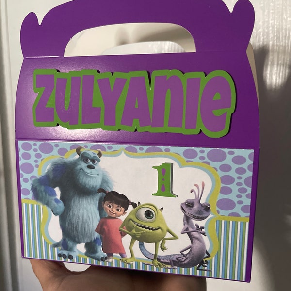 Monster Inc Party Decorations, Monster Inc Favor Box, Monster Inc ...