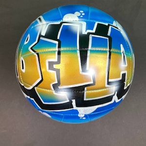 Custom Volleyball Hand Painted Ball Unique Personalized Sports Gift ...