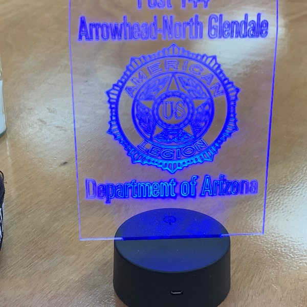 NYPD Nassau and Suffolk Police Badge Gift Light Color Changing Desk ...