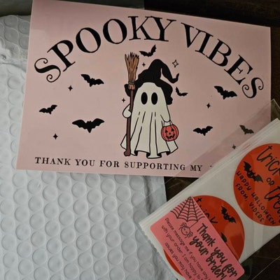 Trick or Treat Bag Stickers Halloween Labels Custom Halloween Stickers ...