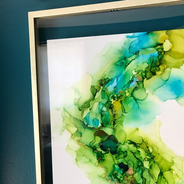 Brighter Days Original Alcohol Ink Painting on Paper 9x12 - Etsy