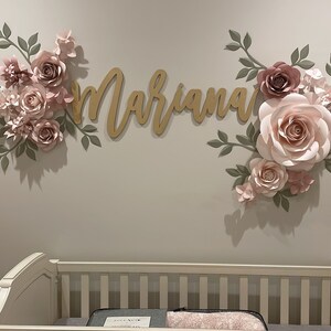 Large Personalized Backdrop Name Sign Geometric Name Cutout | Etsy