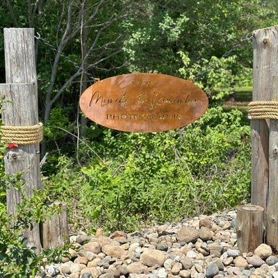 Metal Address Sign , Oval Metal Address, Personal Sign, Custom Oval ...