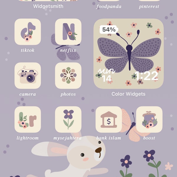 Spring App Icons Ios14 Aesthetic App Icons Handdrawn App Elements Cute ...