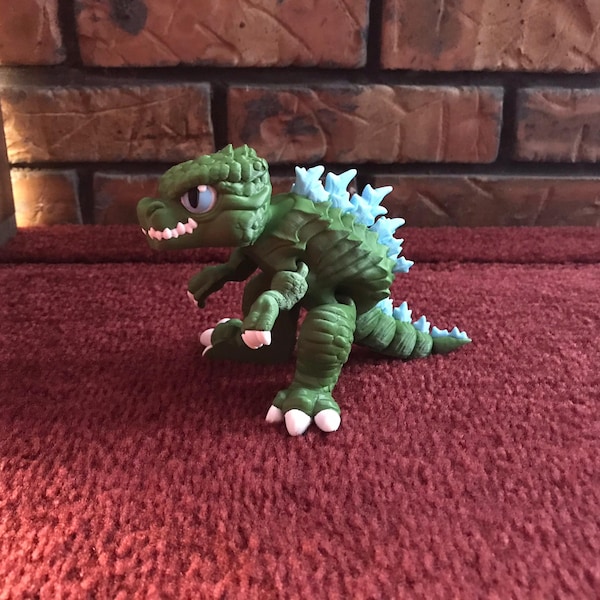 Flexi Godzilla - 3D Printed - Etsy