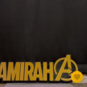 Personalized Superhero Name Plate, Avengers Desk Plate, Marvel Comics ...