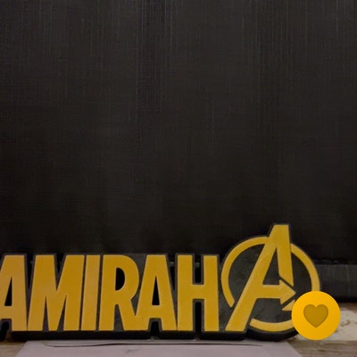 Personalized Superhero Name Plate, Avengers Desk Plate, Marvel Comics ...