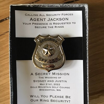 Will You Be My Ring Security / Ring Bearer Invitation - Etsy