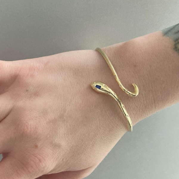 Snake Bracelet, Sterling Silver Bracelet, Serpent Bracelet, Gift for ...