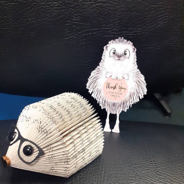 Small Paperbook Hedgehog - Etsy UK