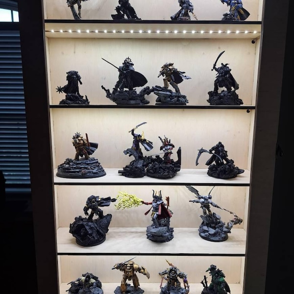 Led Display Case, Wood Display Case, Display Shelves for Wall, Wood Display Case, Display Case ...