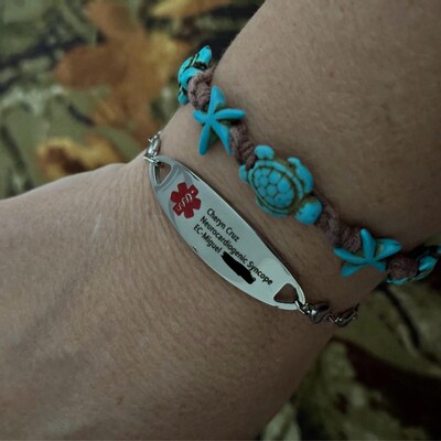 Personalized Medical Alert ID Bracelet,silicone Sports Wristband ...