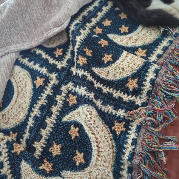 Butterfly Blanket Cottagecore Decor Fall Blanket, Vintage Granny Square ...
