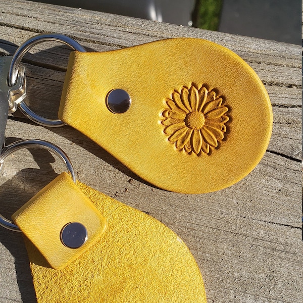 Yellow Sunflower Keychain - Etsy